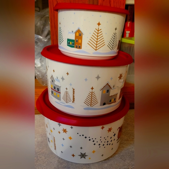Tupperware | Holiday | Tupperware Christmas Canister Set | Poshmark